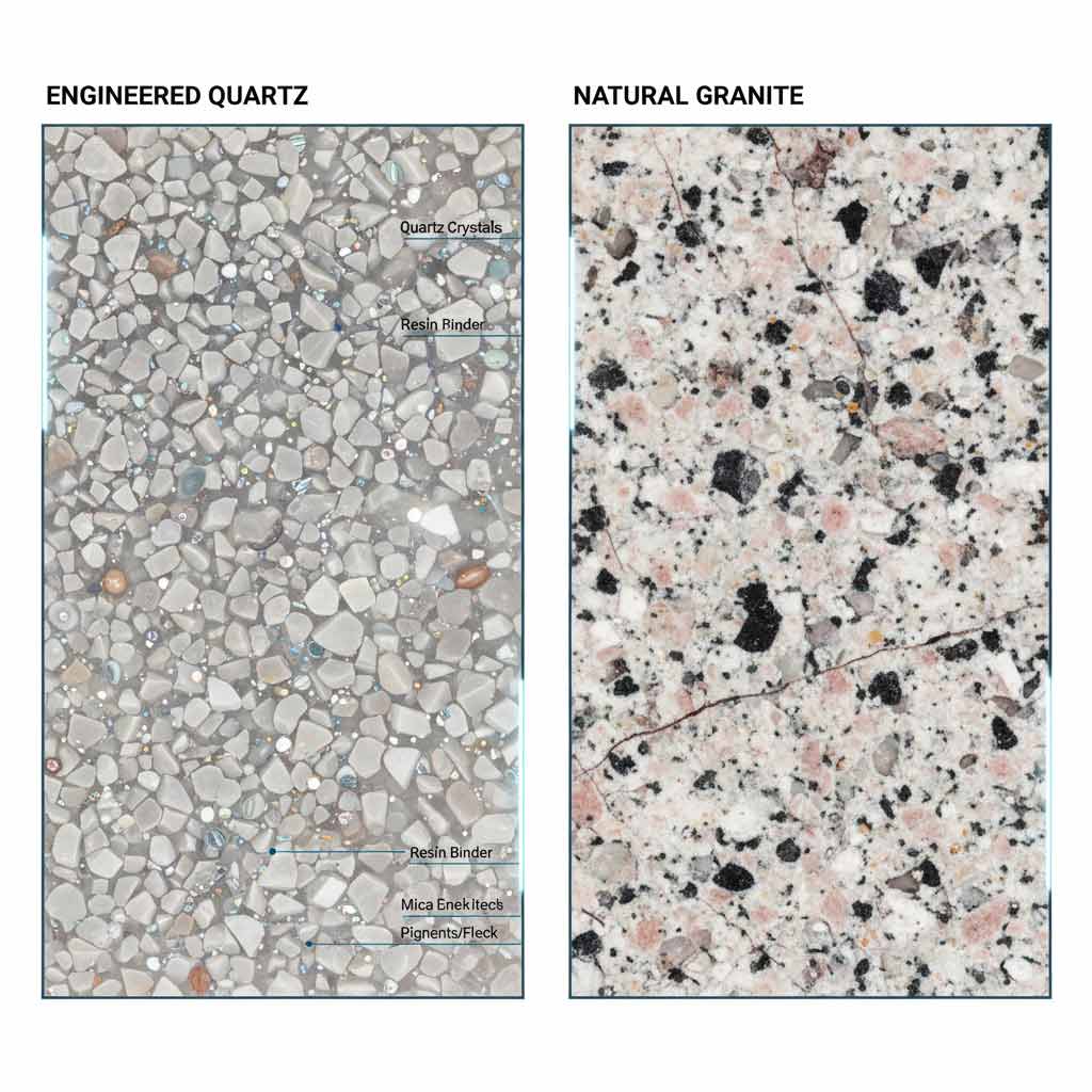 Quartz vs Granite Kitchen Countertops | QuartzCrafts Blog